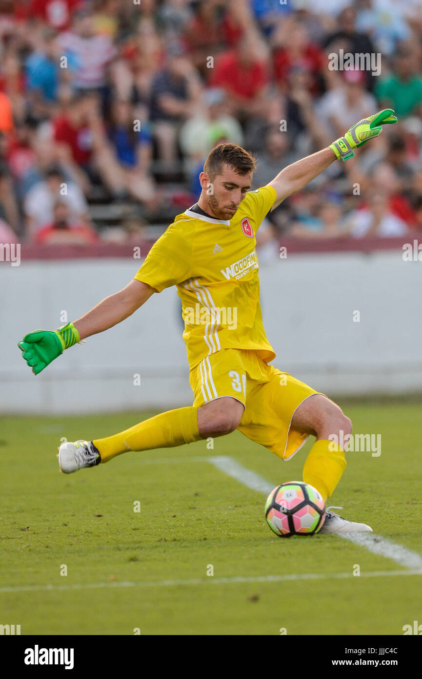 Richmond, Virginia, USA. 19th July, 2017. The Kicker's Goalkeeper MATT ...