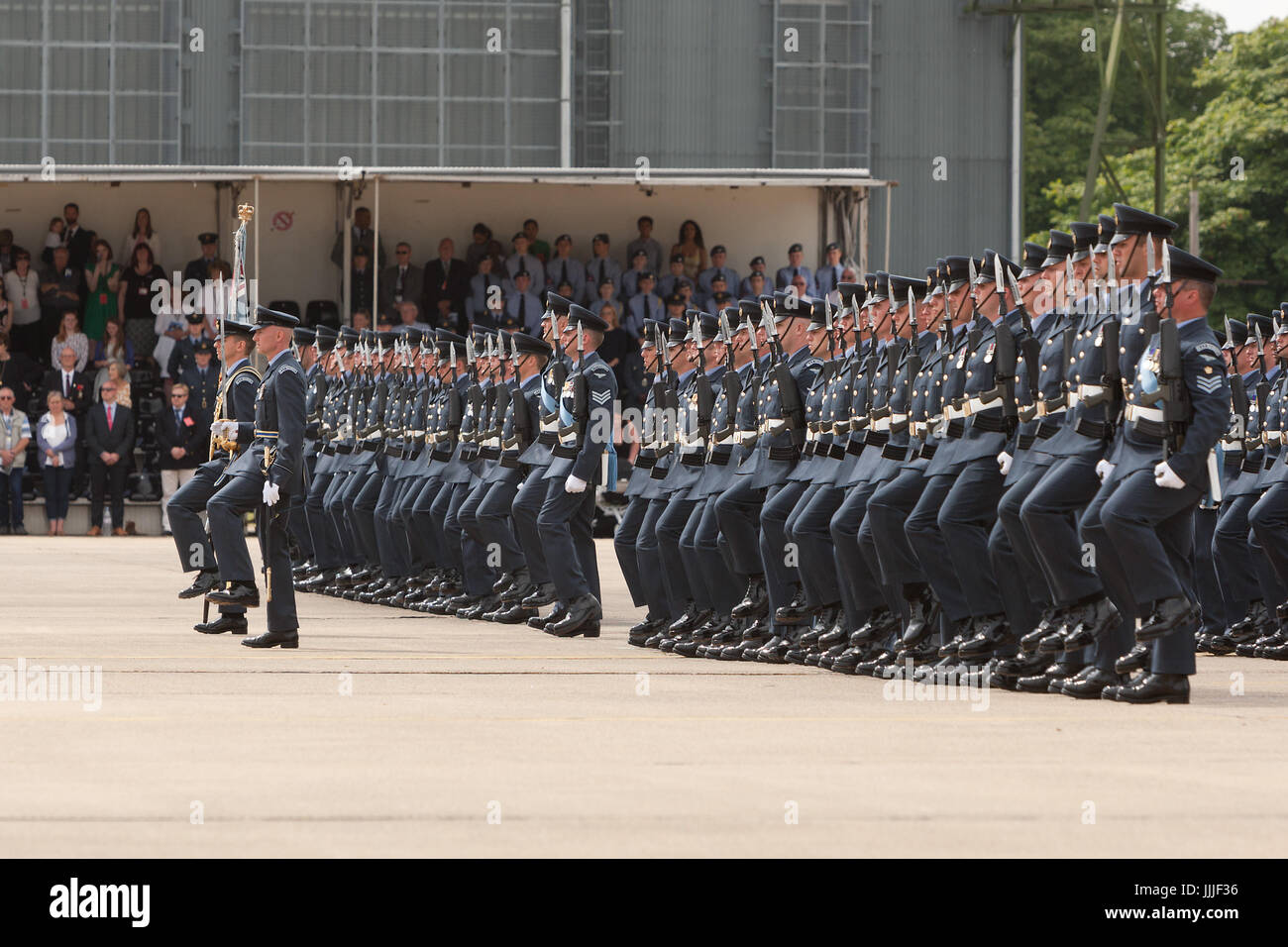 Suffolk 20th Jul7 2017. The RAF Regiment on parade at Honington ...