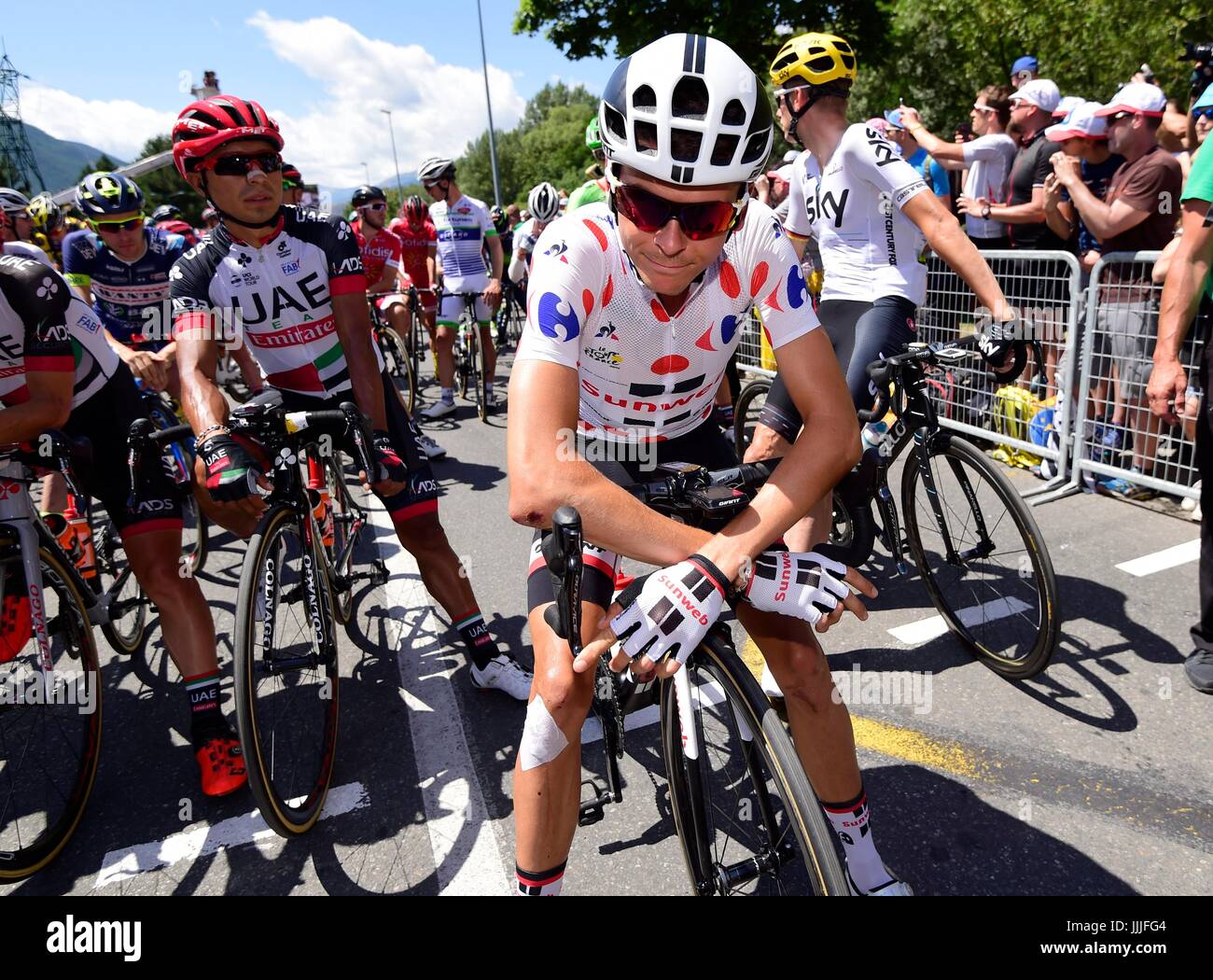 Briancon to Izoard, France. 20th Jul, 2017. BARGUIL Warren of Team ...