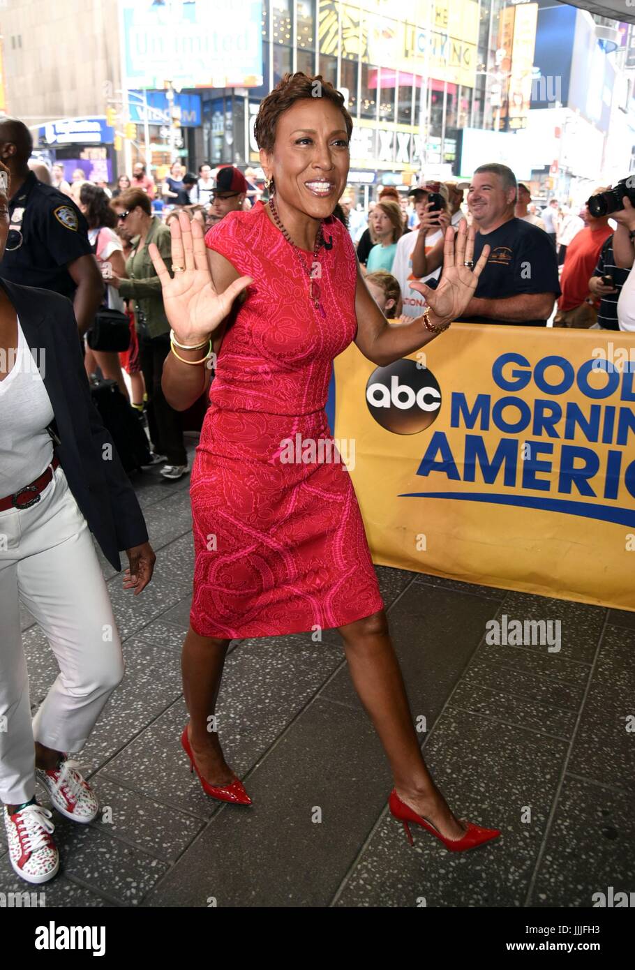 New York, NY, USA. 20th July, 2017. Robin Roberts, seen at Good Morning ...