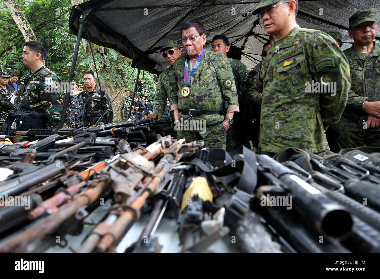 Marawi, Philippines. 20th July, 2017. Philippine President Rodrigo ...