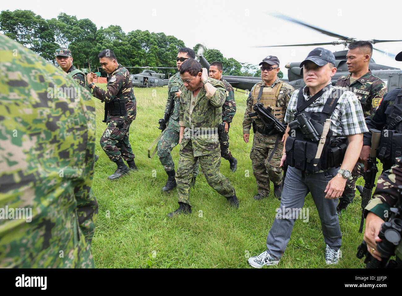 Marawi, Philippines. 20th July, 2017. Philippine President Rodrigo ...