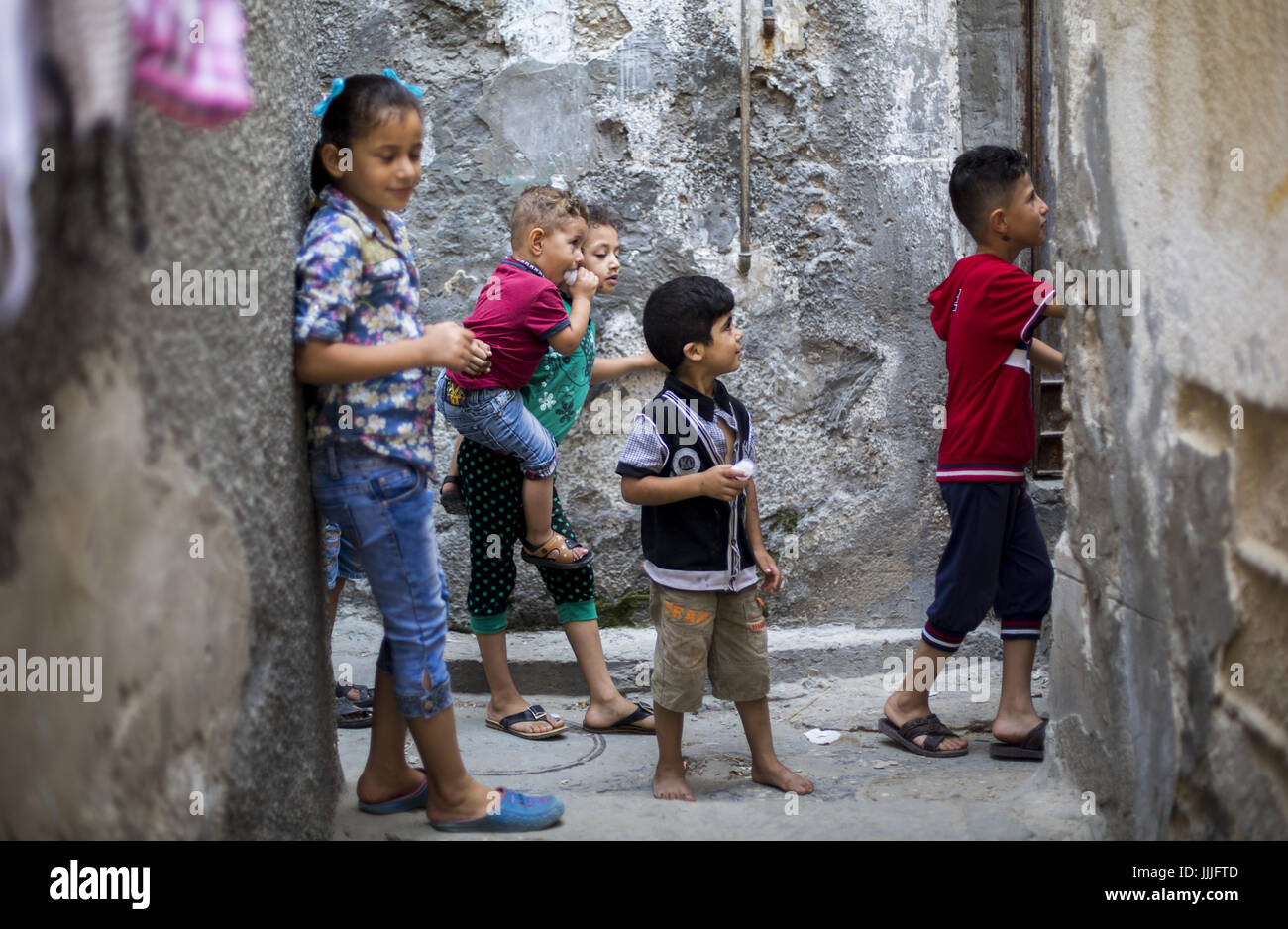 Gaza City, The Gaza Strip, Palestine. 20th July, 2017. Palestinian ...