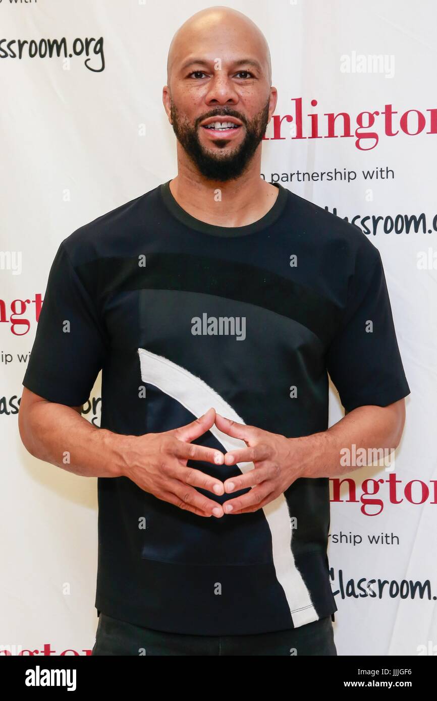 New York, NY, USA. 20th July, 2017. Lonnie Rashid "Common" Lynn, Jr. at ...