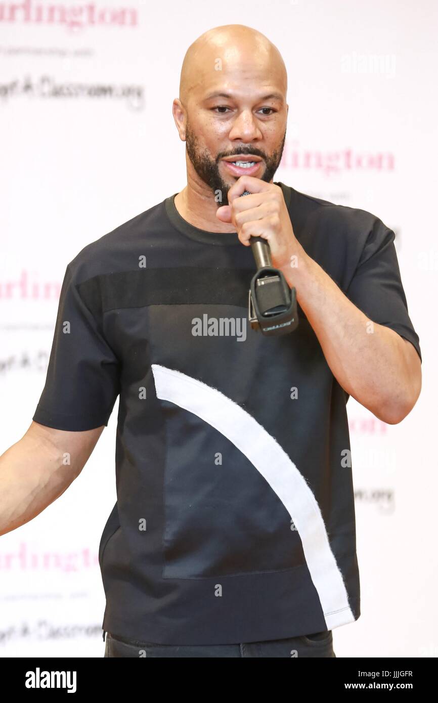 New York, NY, USA. 20th July, 2017. Lonnie Rashid "Common" Lynn, Jr. at ...