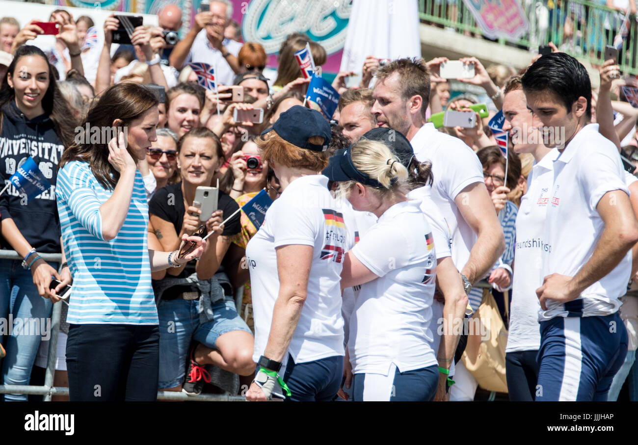 Heidelberg, Germany. 20th July, 2017. Great Britain's Duchess Kate ...