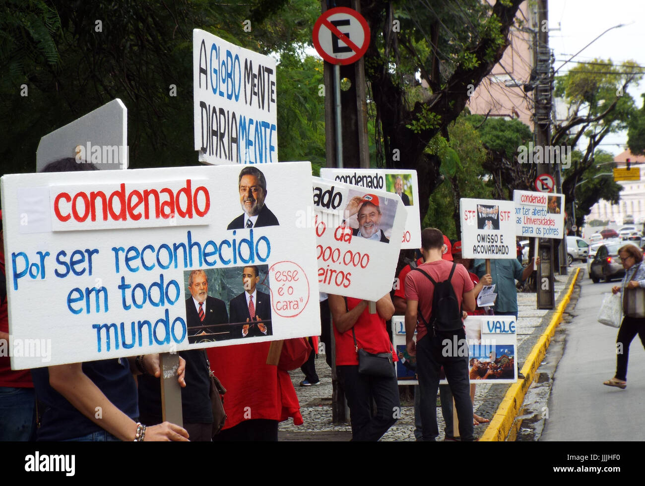 Recife, Brazil. 20th July, 2017. Act in defense of former President ...