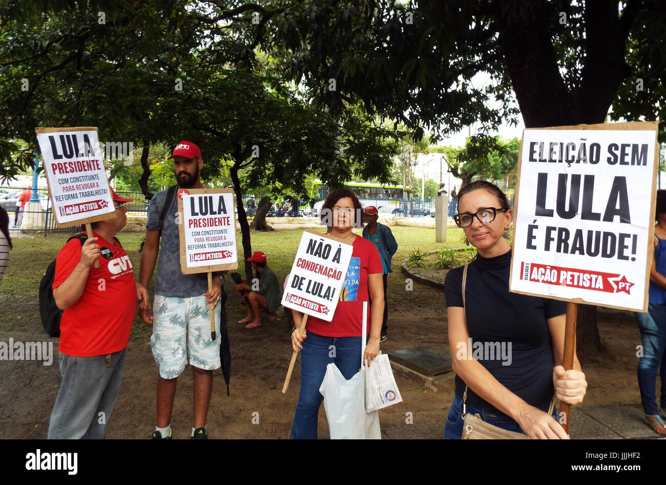 Recife, Brazil. 20th July, 2017. Act in defense of former President ...