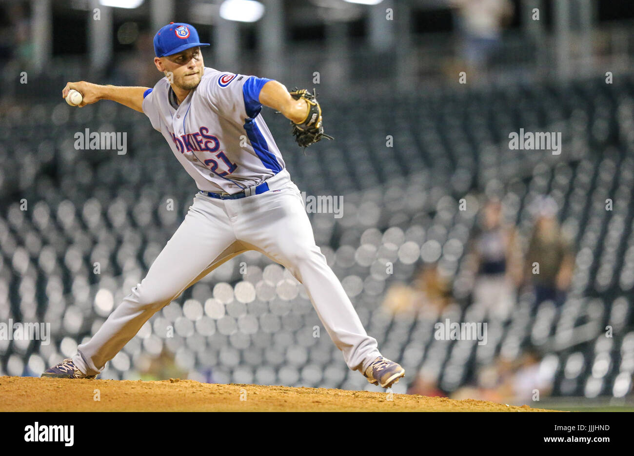 MILB Smokies vs Jumbo Shrimp JUL 19: Tennessee Smokies pitcher Ryan ...
