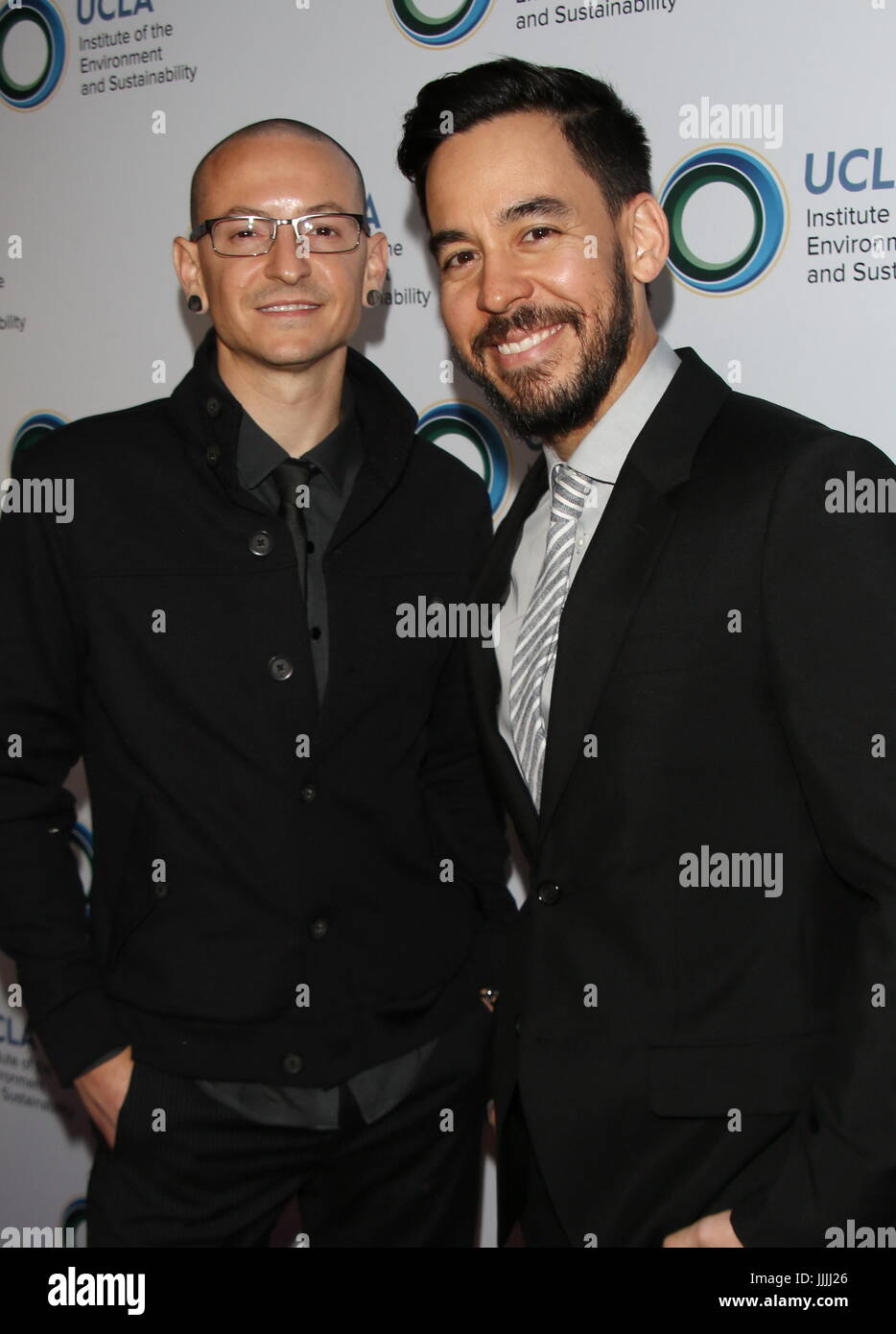 Beverly Hills, Ca. 21st Mar, 2017. Chester Bennington and Mike Shinoda ...