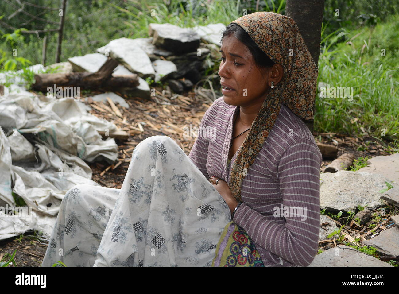 SHIMLA, INDIA - JULY 20: Mamta Devi '22' wife of accused of rape and murder of teenage girl ...