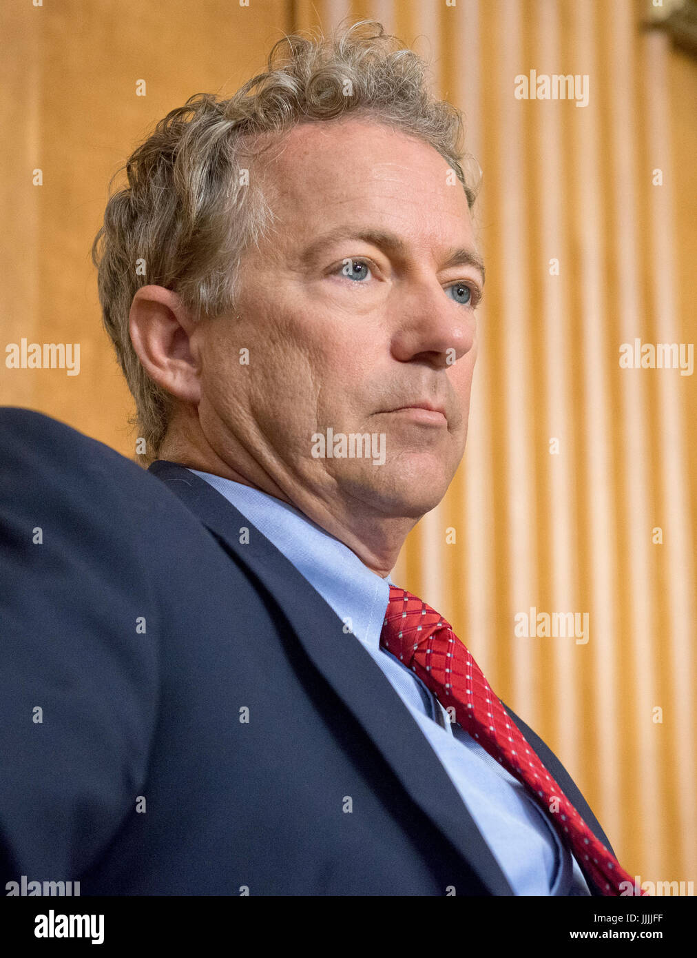 United States Senator Rand Paul (Republican of Kentucky) listens as the ...