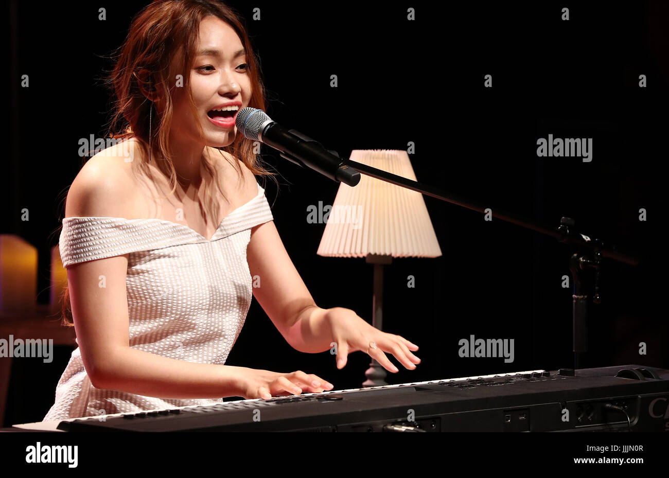 S. Korean singer Lee Jin-ah South Korean singer Lee Jin-ah performs ...