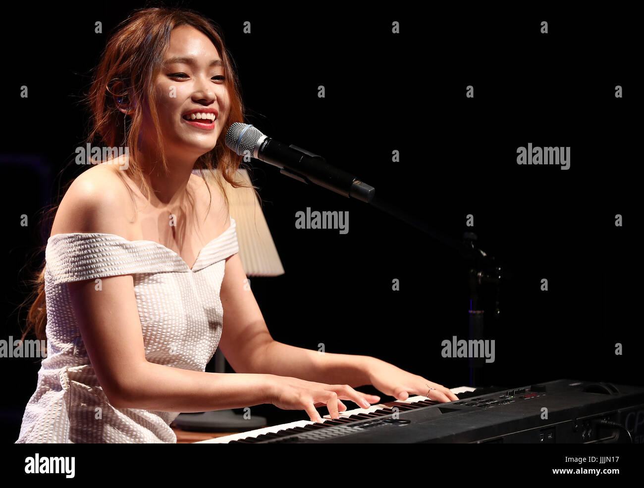 S. Korean singer Lee Jin-ah South Korean singer Lee Jin-ah performs ...