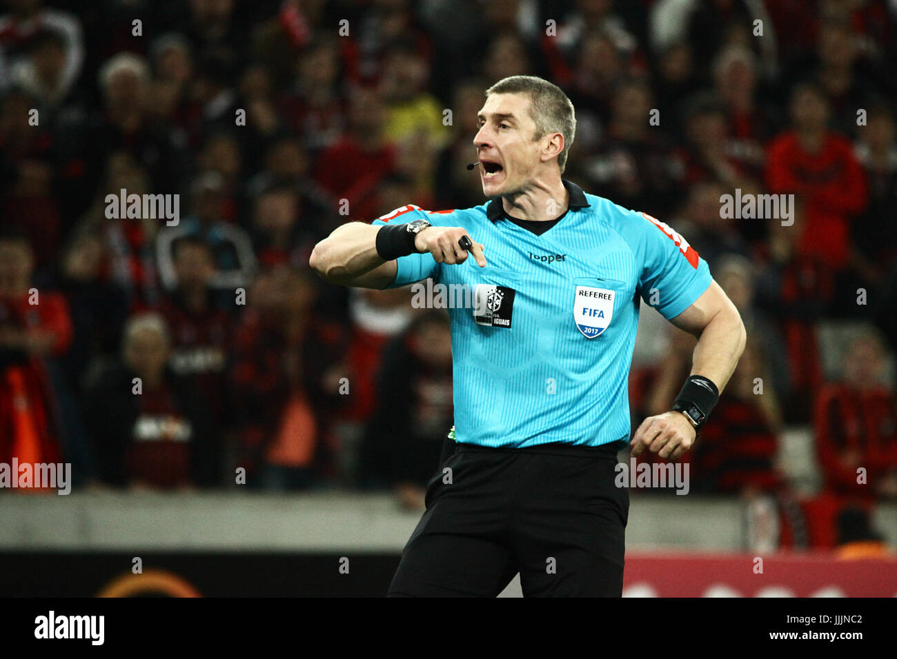 Curitiba, Brazil. 20th July, 2017. Referee Anderson Daronco during ...