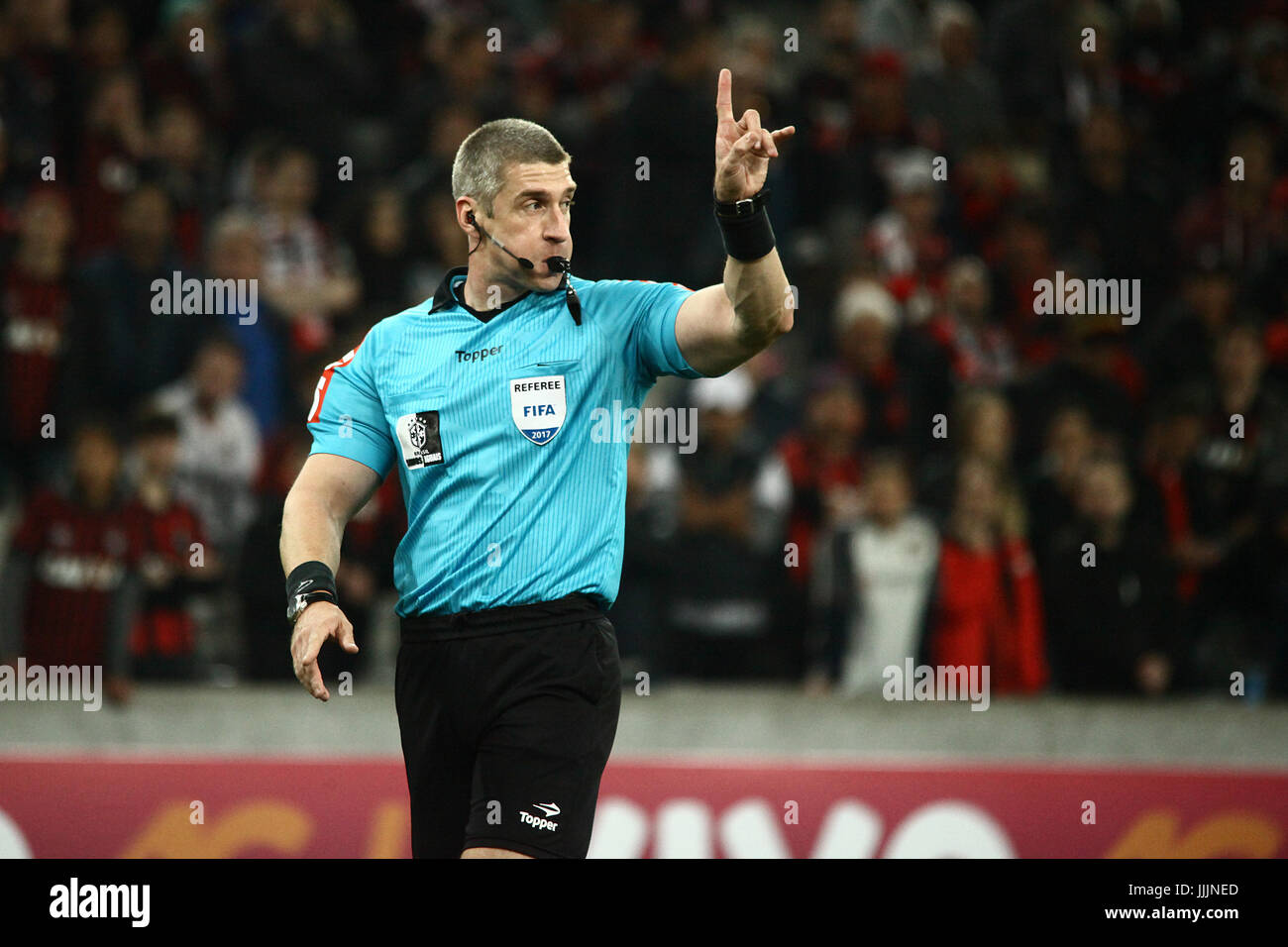 Curitiba, Brazil. 20th July, 2017. Referee Anderson Daronco during ...