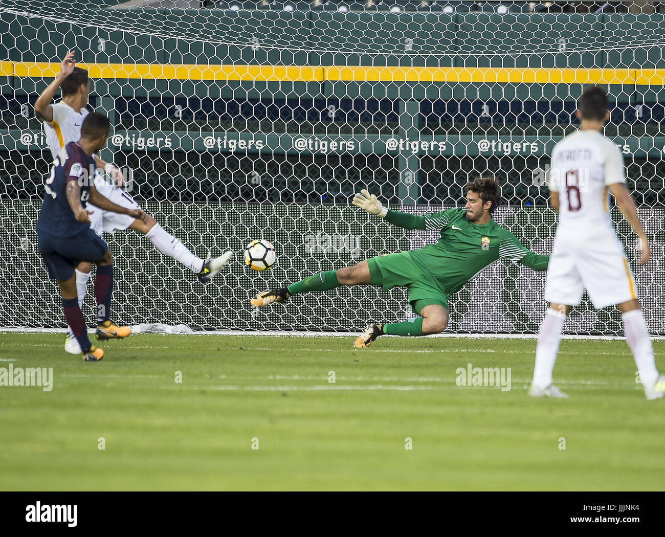 Detroit, Michigan, USA. 19th July, 2017. Marquinhos (5) scores a goal ...
