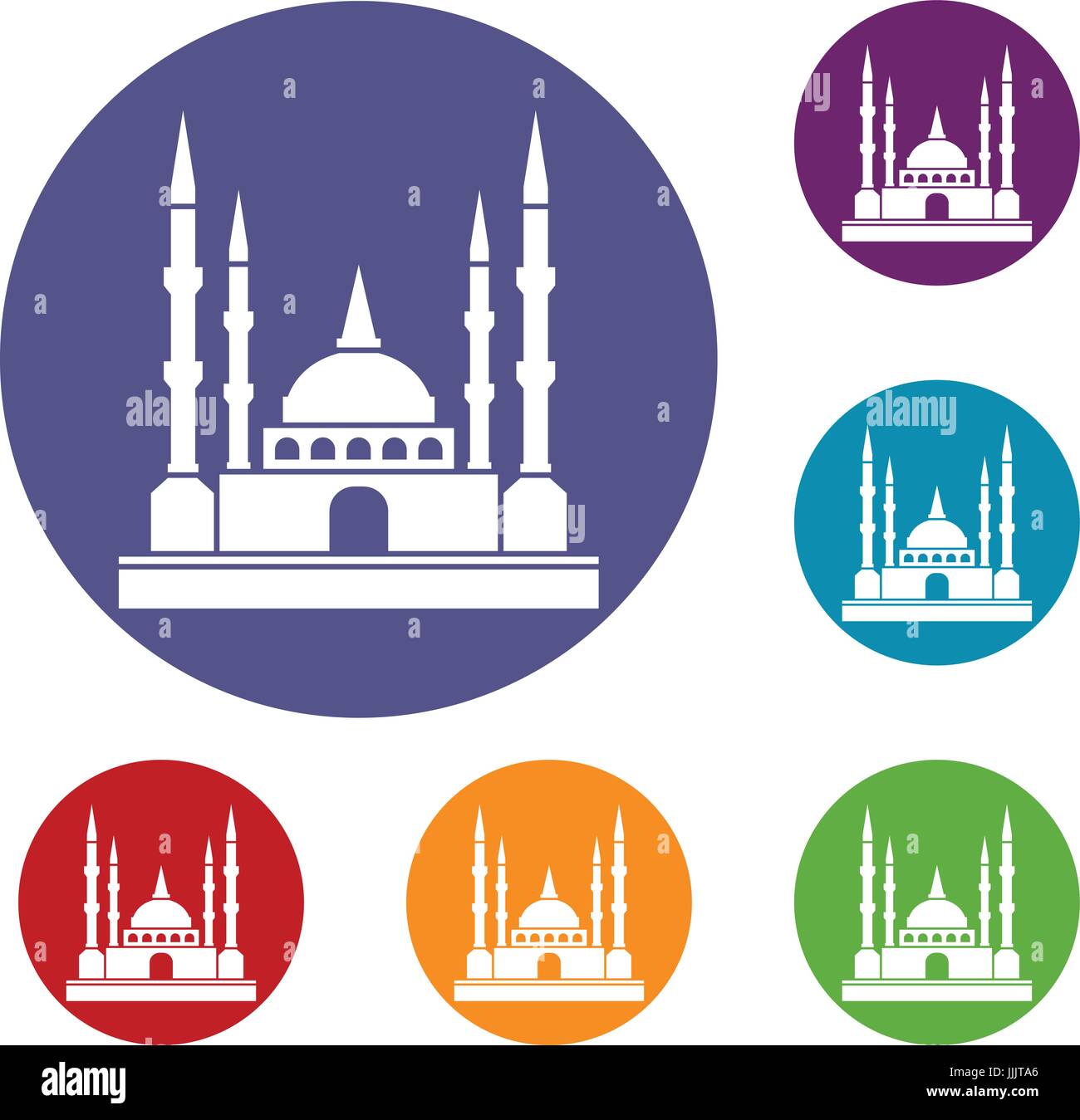 Mosque icons set Stock Vector Image & Art - Alamy