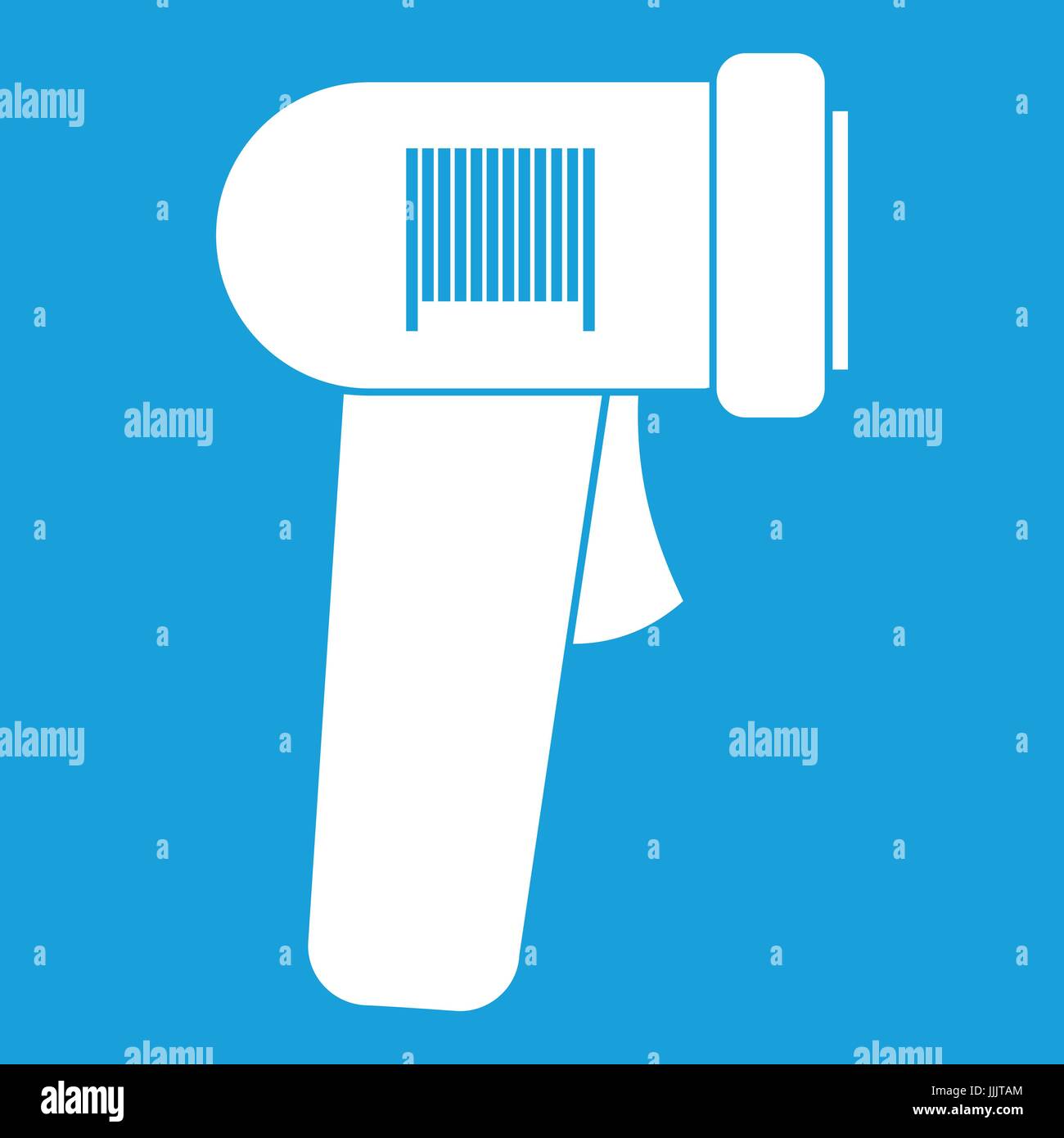 Barcode scanner icon white Stock Vector Image & Art - Alamy