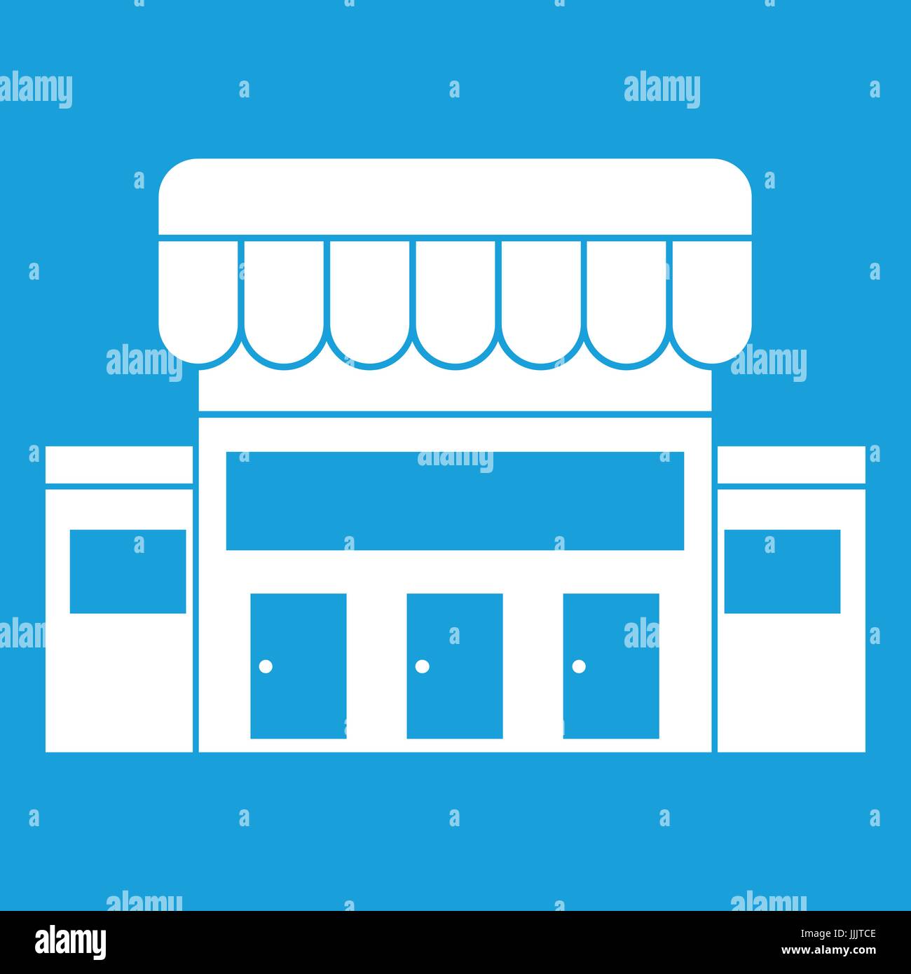 Supermarket building icon white Stock Vector Image & Art - Alamy