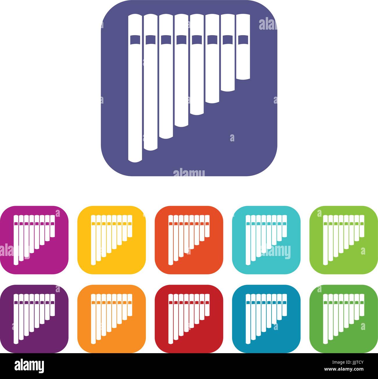 Pan flute icons set Stock Vector Image & Art - Alamy