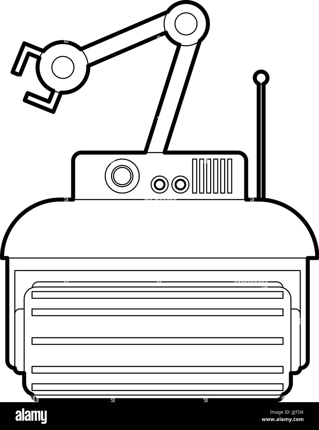 Smart robot eye icon Black and White Stock Photos & Images - Alamy