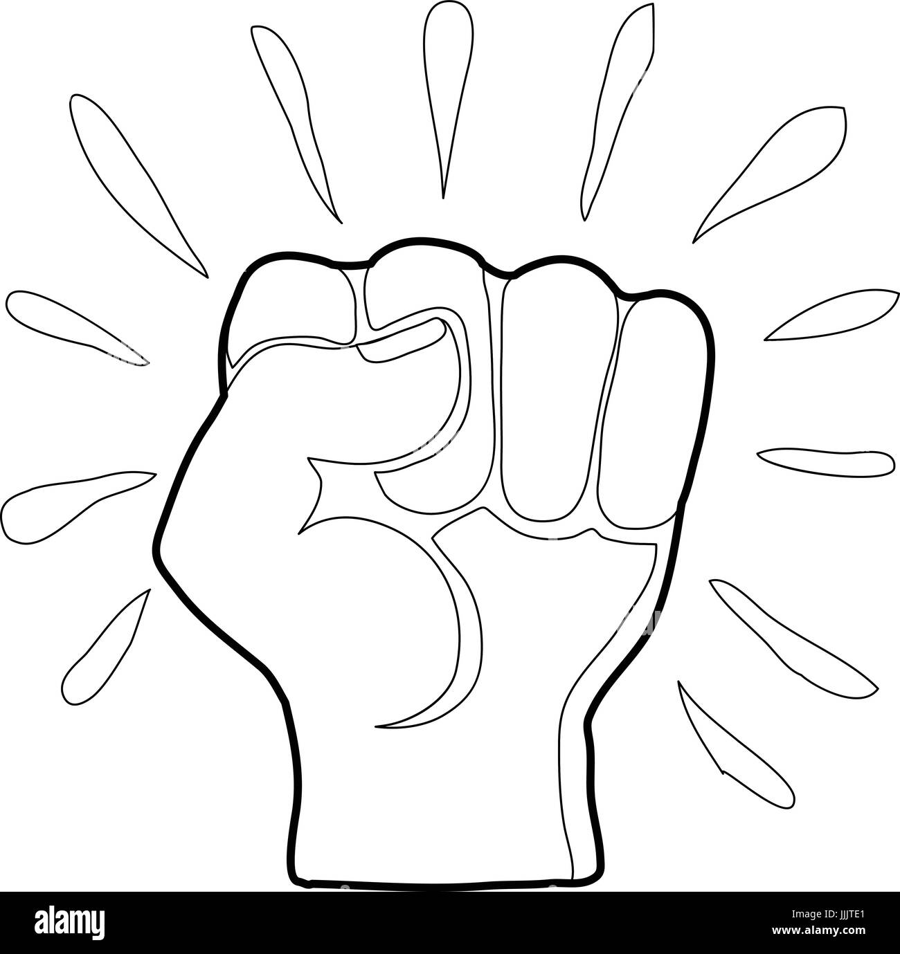 Riot icon outline Stock Vector Image & Art - Alamy