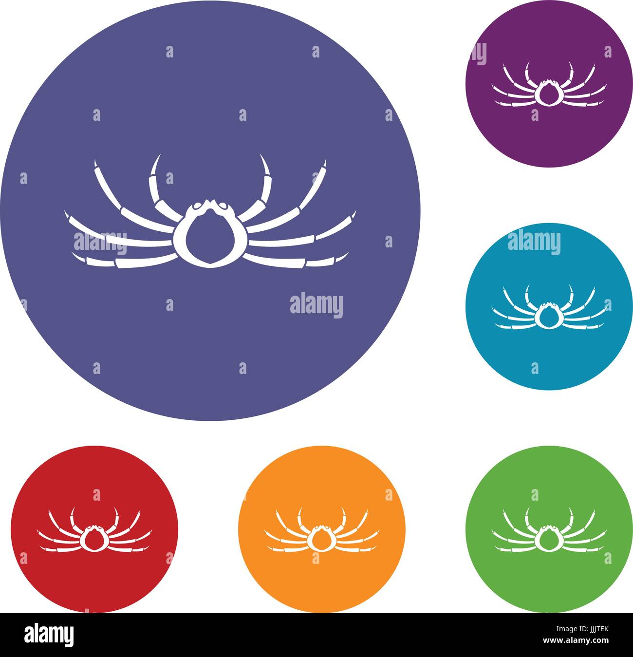 Japanese spider crab icons set Stock Vector Image & Art - Alamy