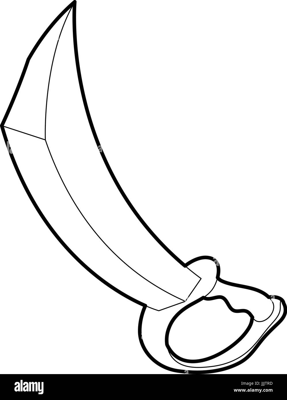 Sword icon outline Stock Vector Image & Art - Alamy