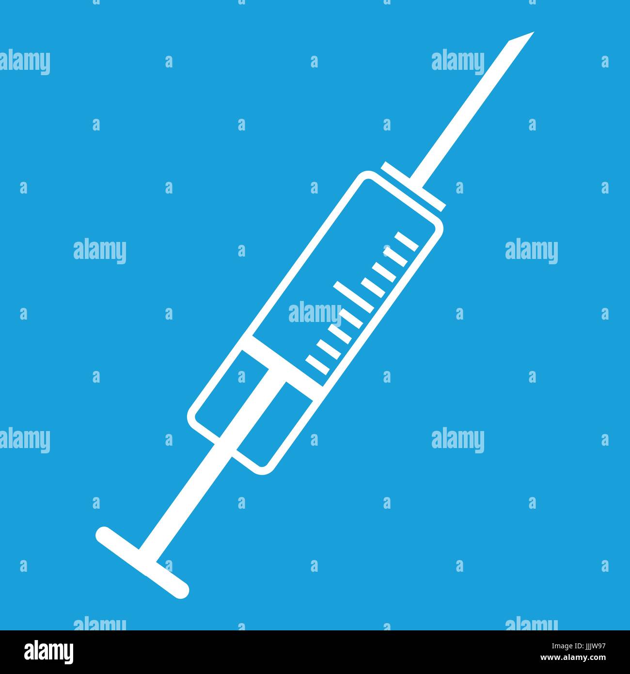 Syringe icon white Stock Vector Image & Art - Alamy