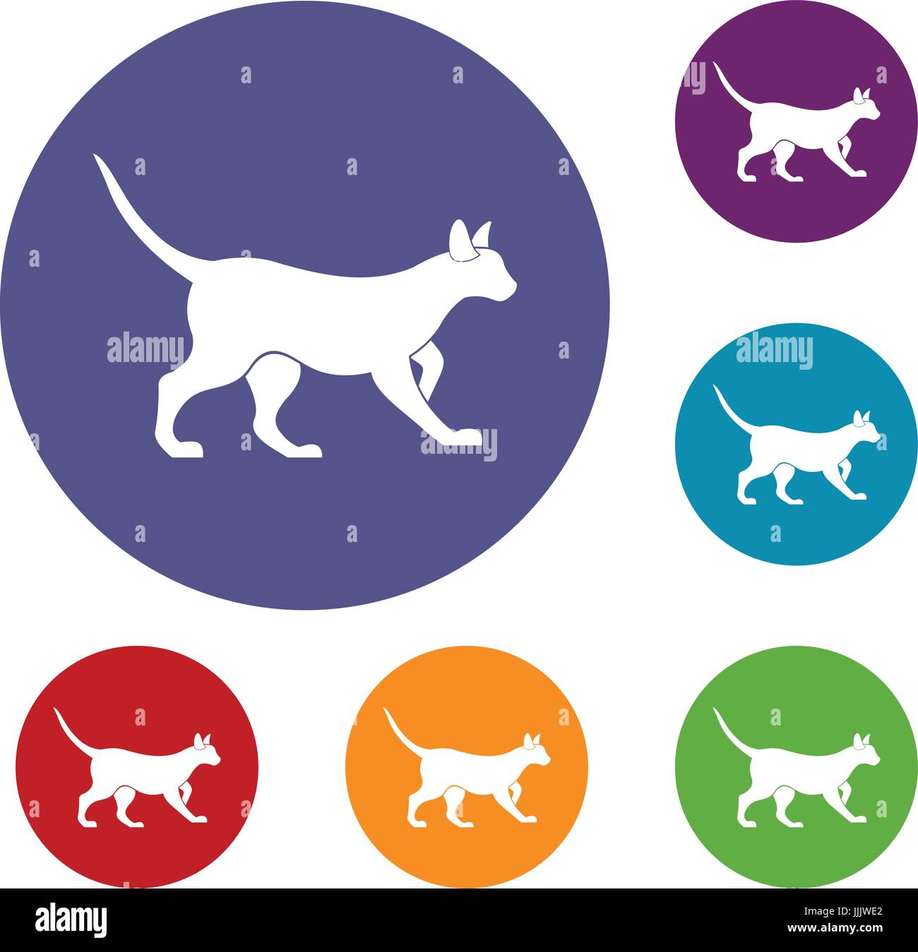Cat icons set Stock Vector Image & Art - Alamy