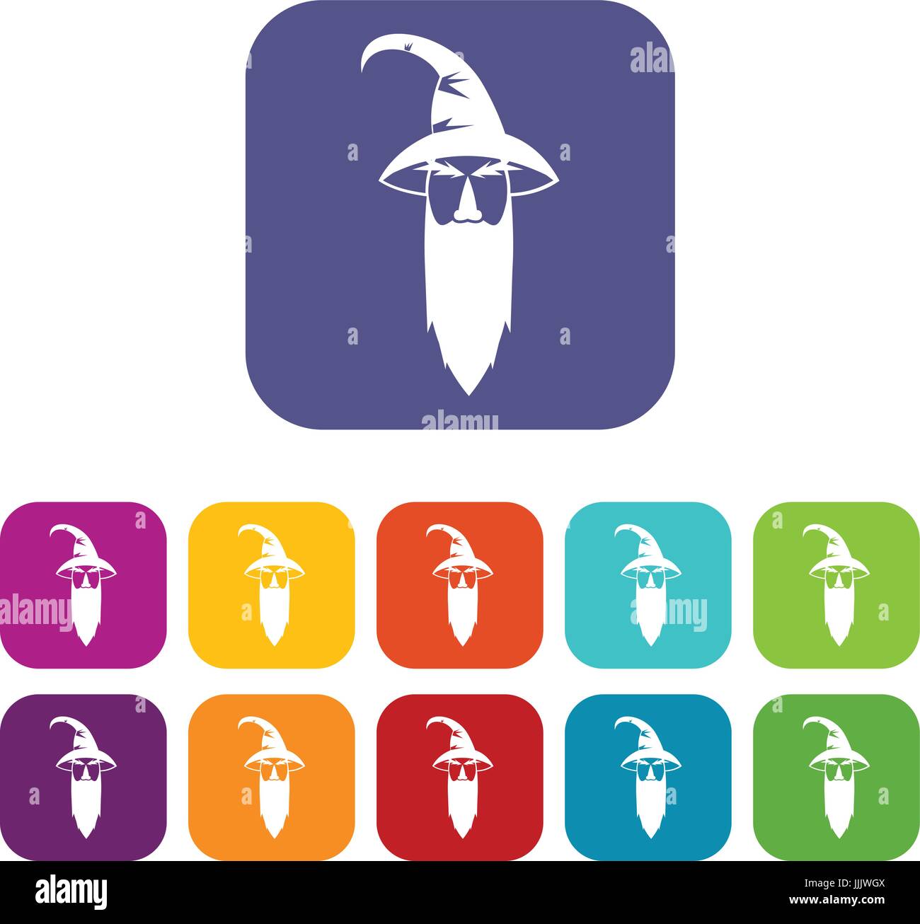 Wizard icons set Stock Vector Image & Art - Alamy