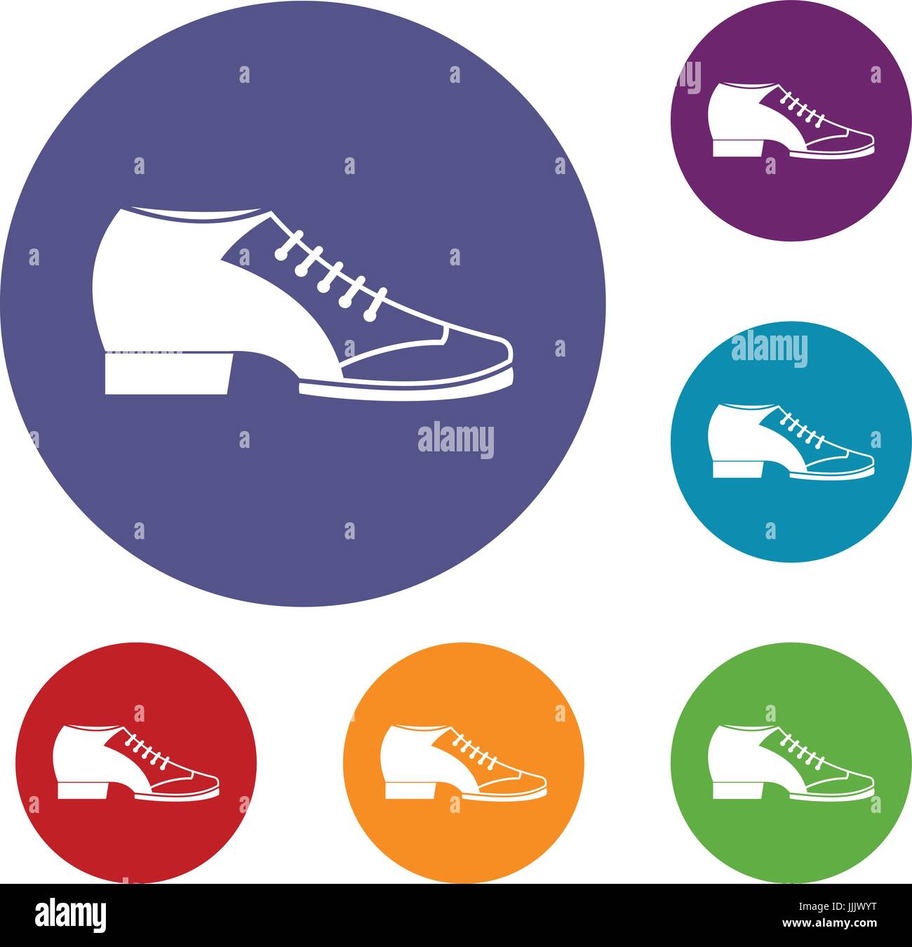 Tango shoe icons set Stock Vector Image & Art - Alamy