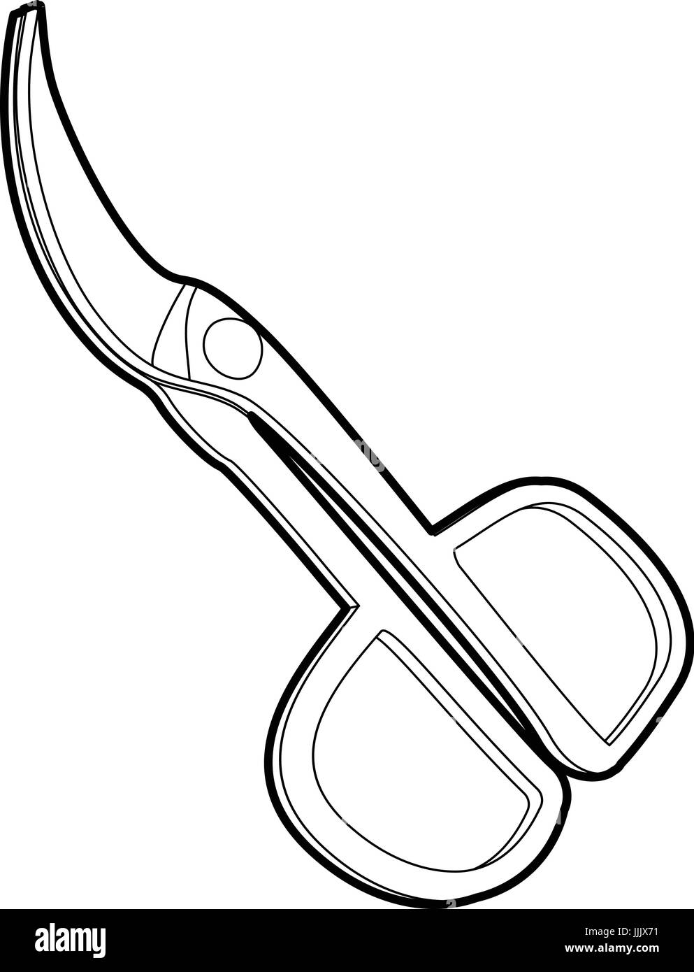 Scissors icon outline Stock Vector Image & Art - Alamy