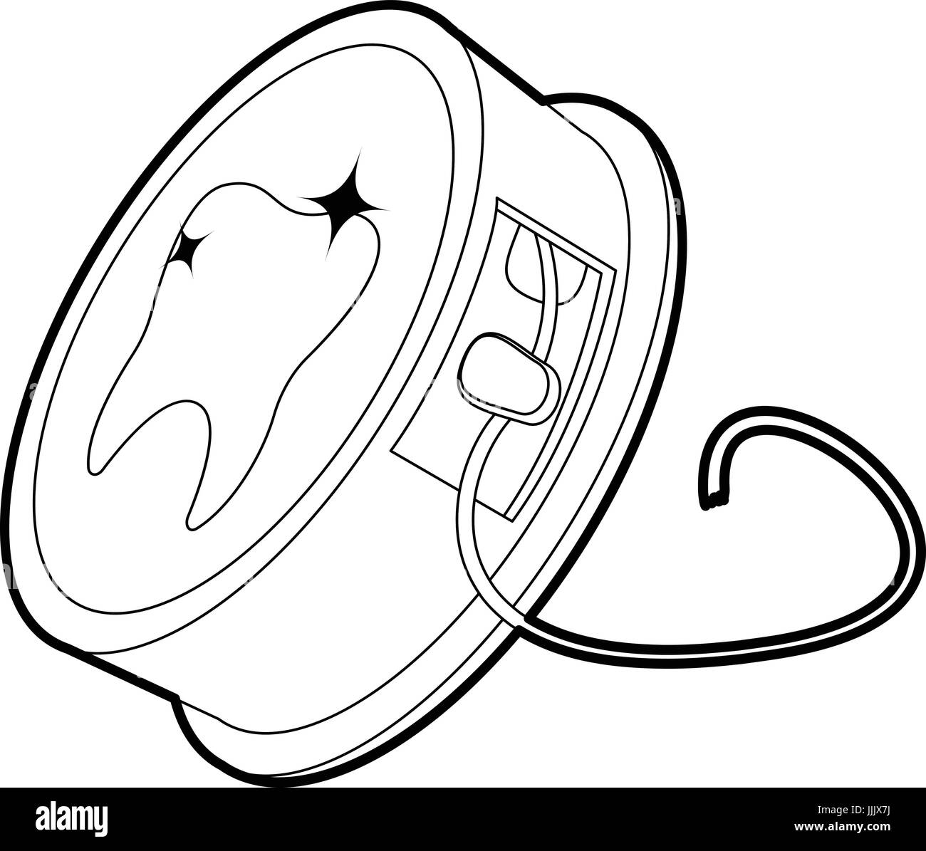 Dental floss icon outline Stock Vector Image & Art - Alamy