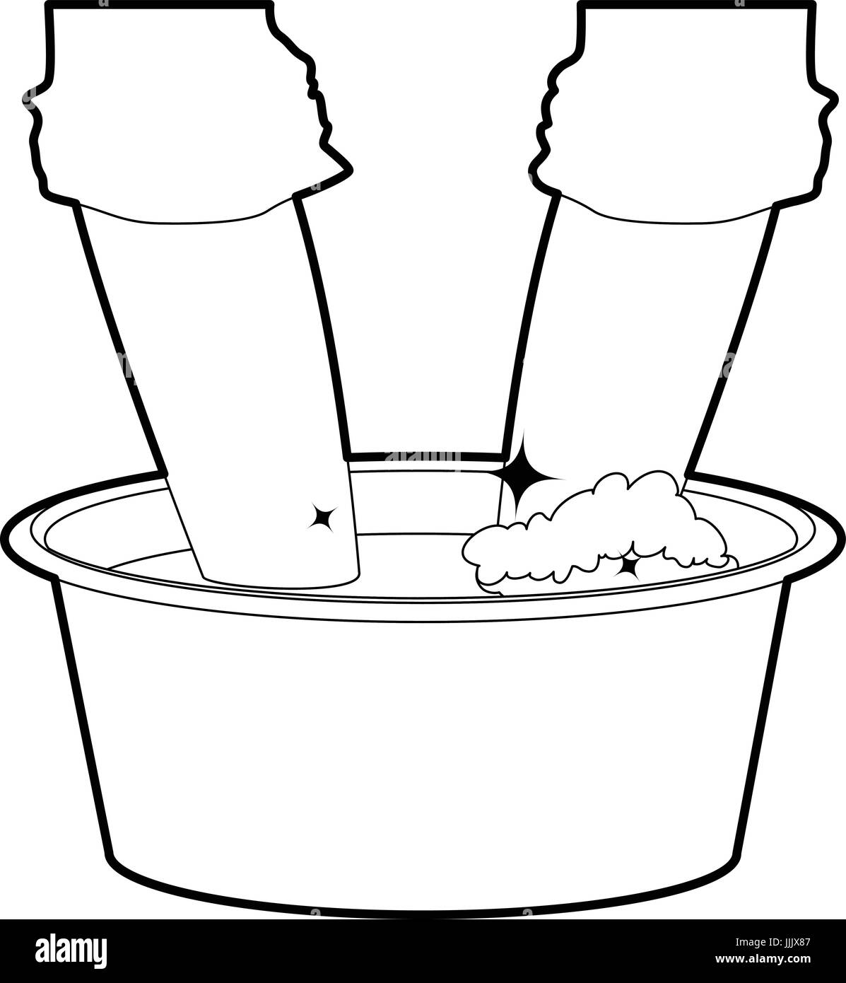 Washing in the basin icon outline Stock Vector Image & Art - Alamy