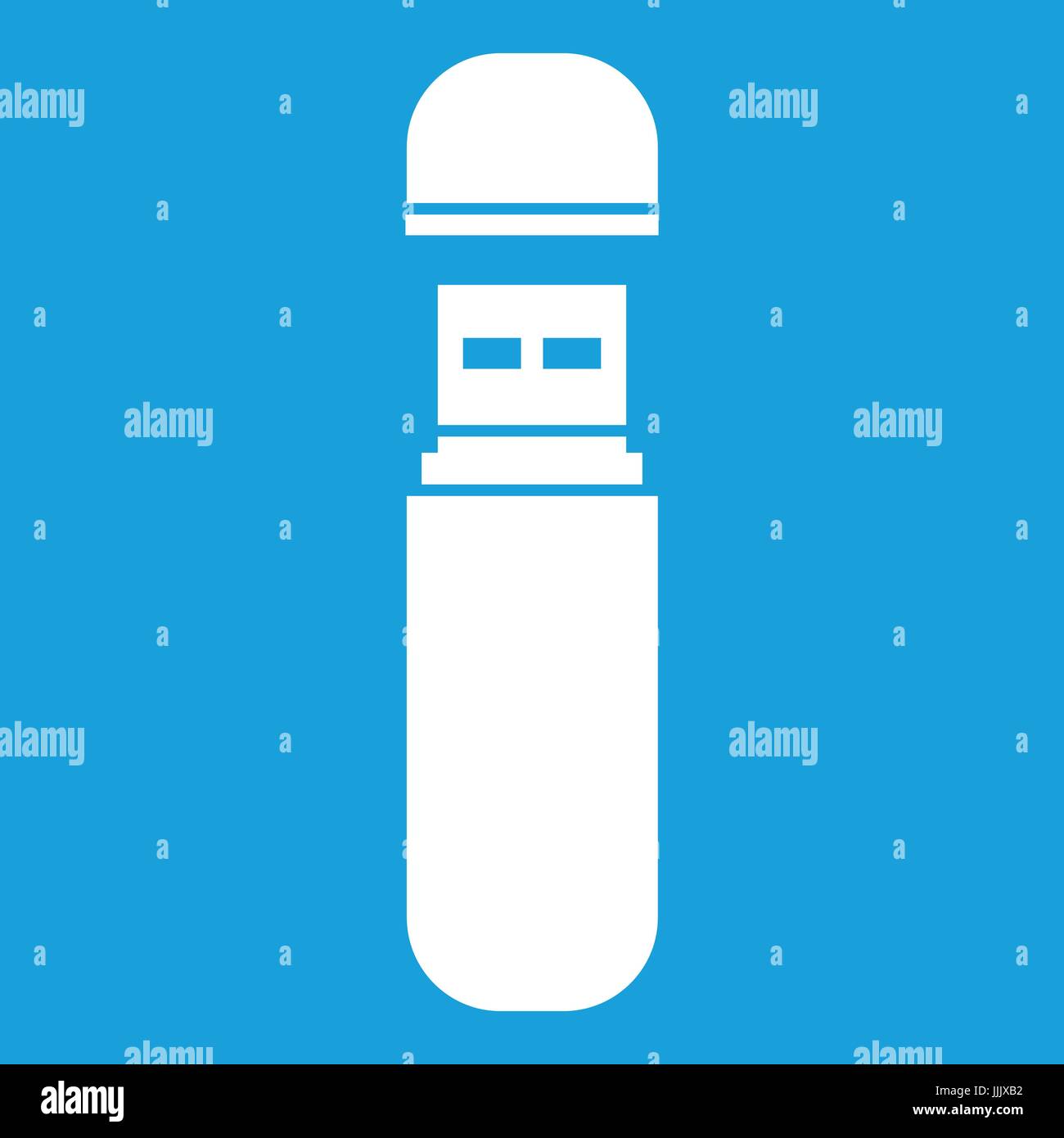 USB flash drive icon white Stock Vector Image & Art - Alamy