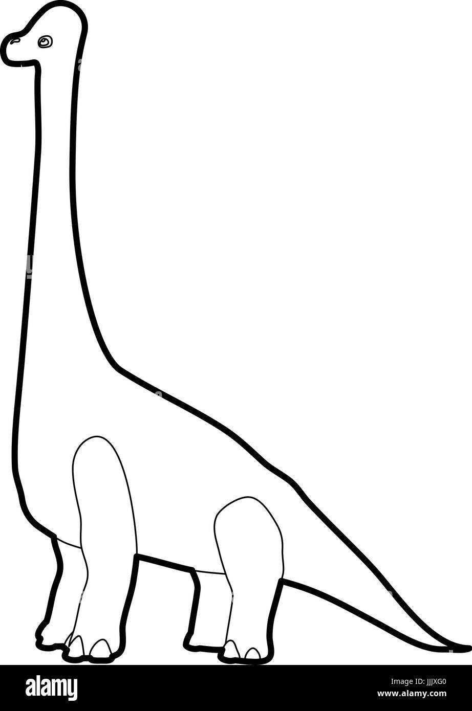 Diplodocus icon outline Stock Vector Image & Art - Alamy