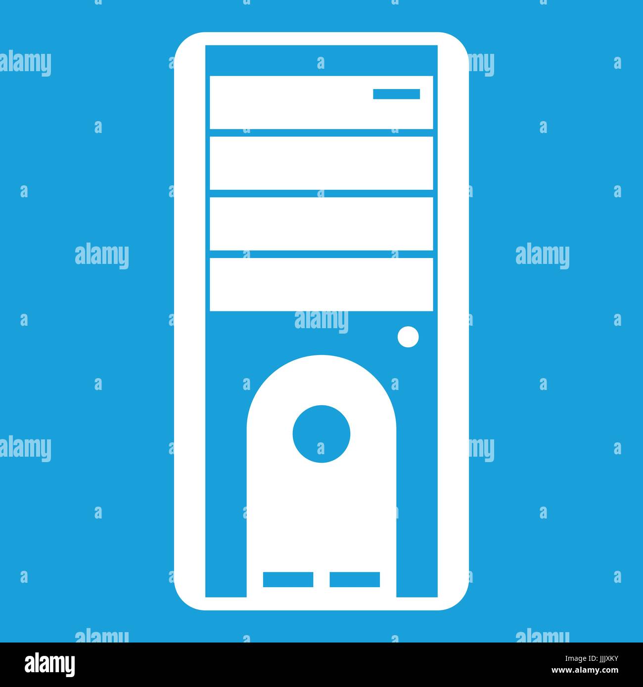 Computer system unit icon white Stock Vector Image & Art - Alamy