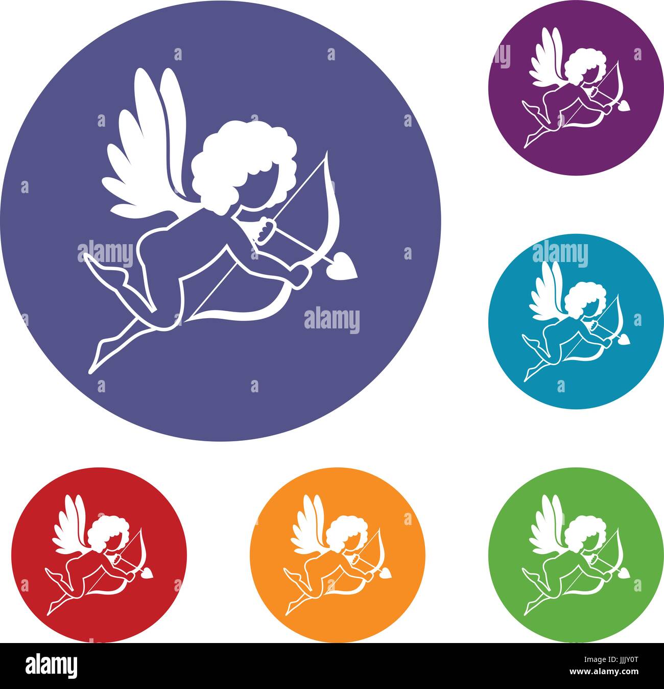 Love Cupid icons set Stock Vector Image & Art - Alamy