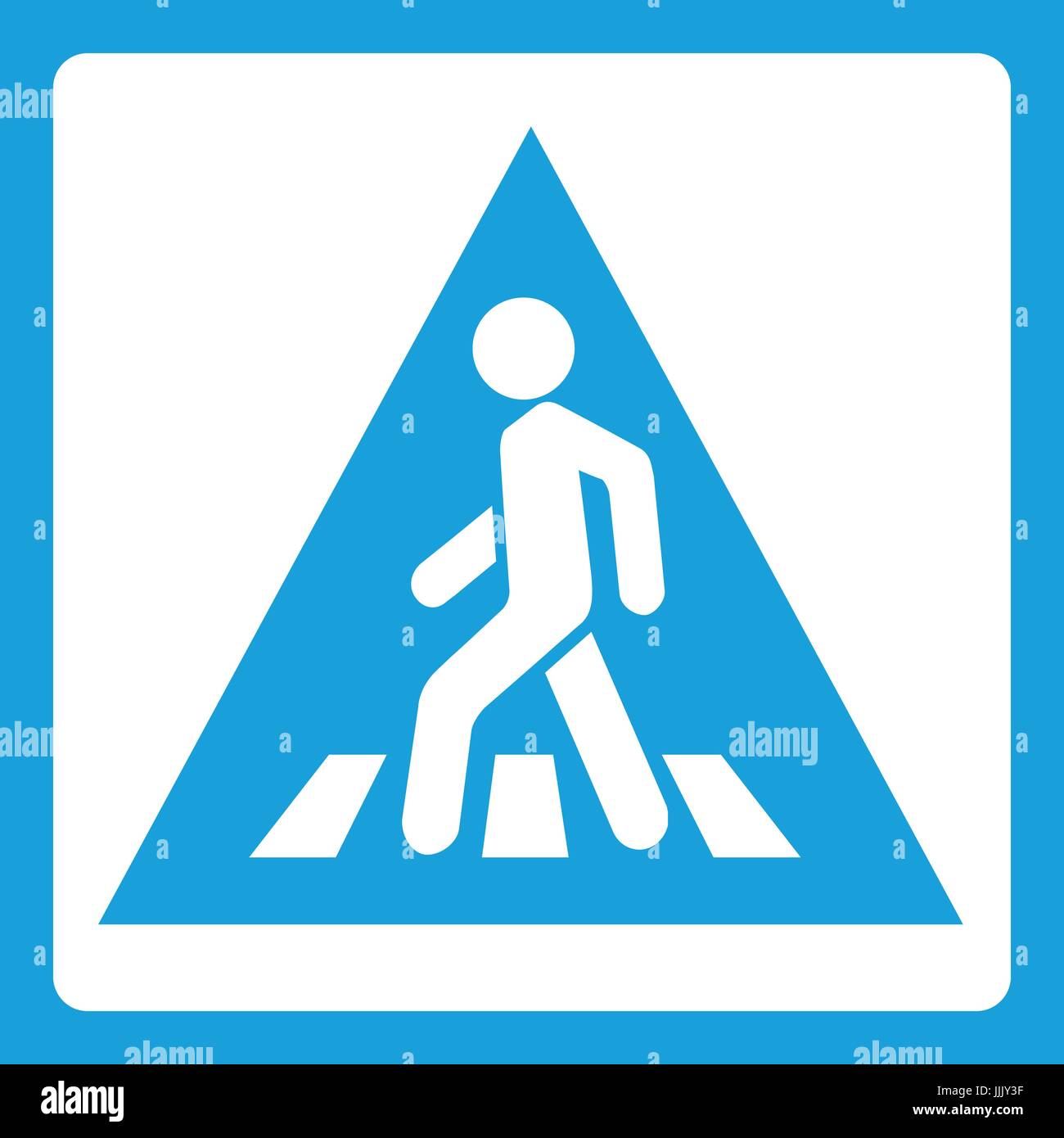 Pedestrian road sign icon white Stock Vector Image & Art - Alamy