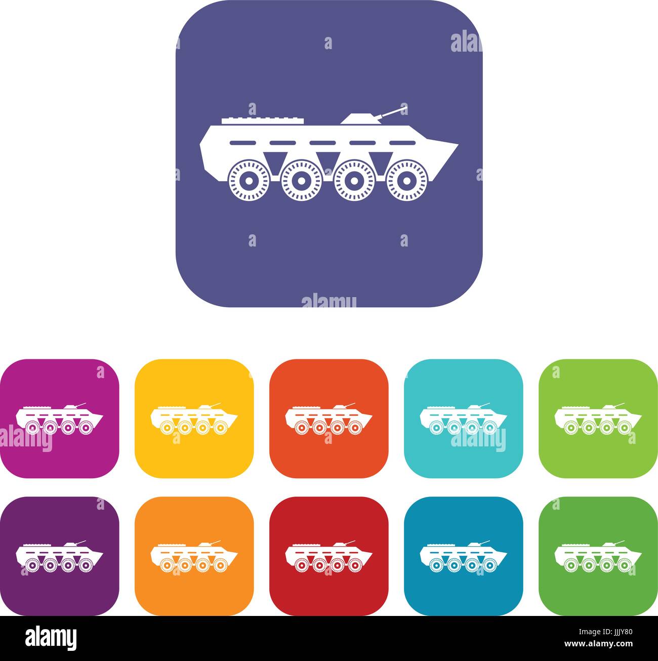 Army battle tank icons set Stock Vector Image & Art - Alamy