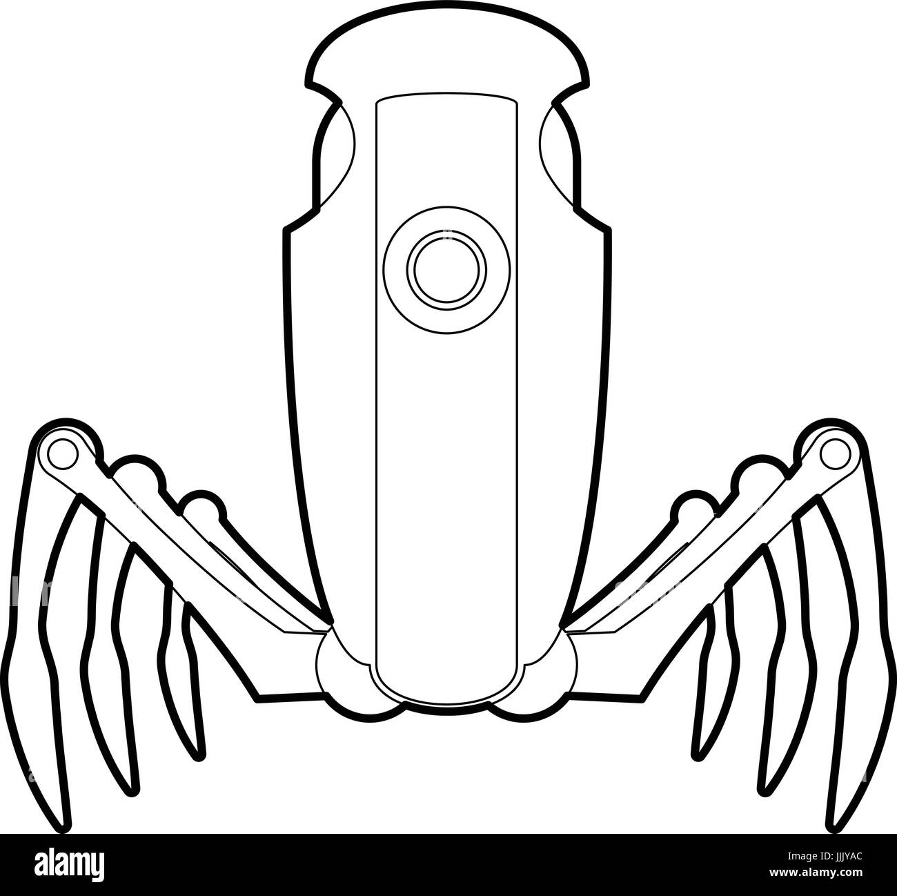 Robot spider icon outline Stock Vector Image & Art - Alamy