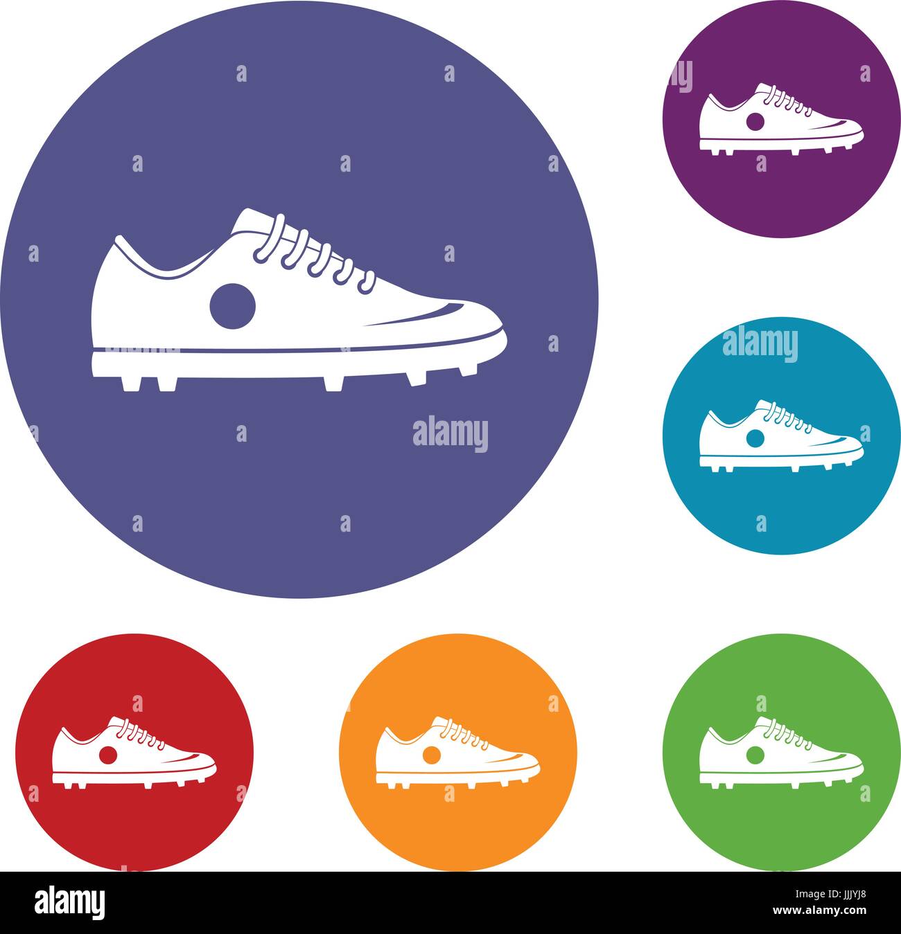 Soccer shoe icons set Stock Vector Image & Art - Alamy