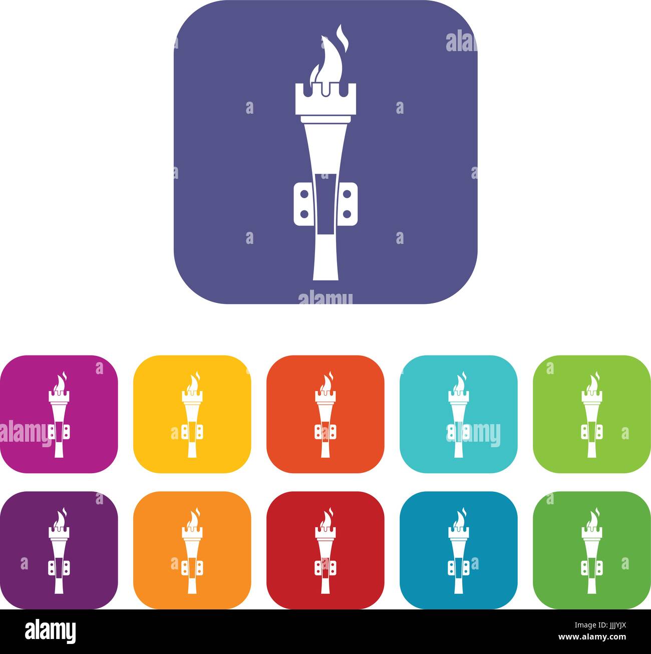 Torch icons set Stock Vector Image & Art - Alamy