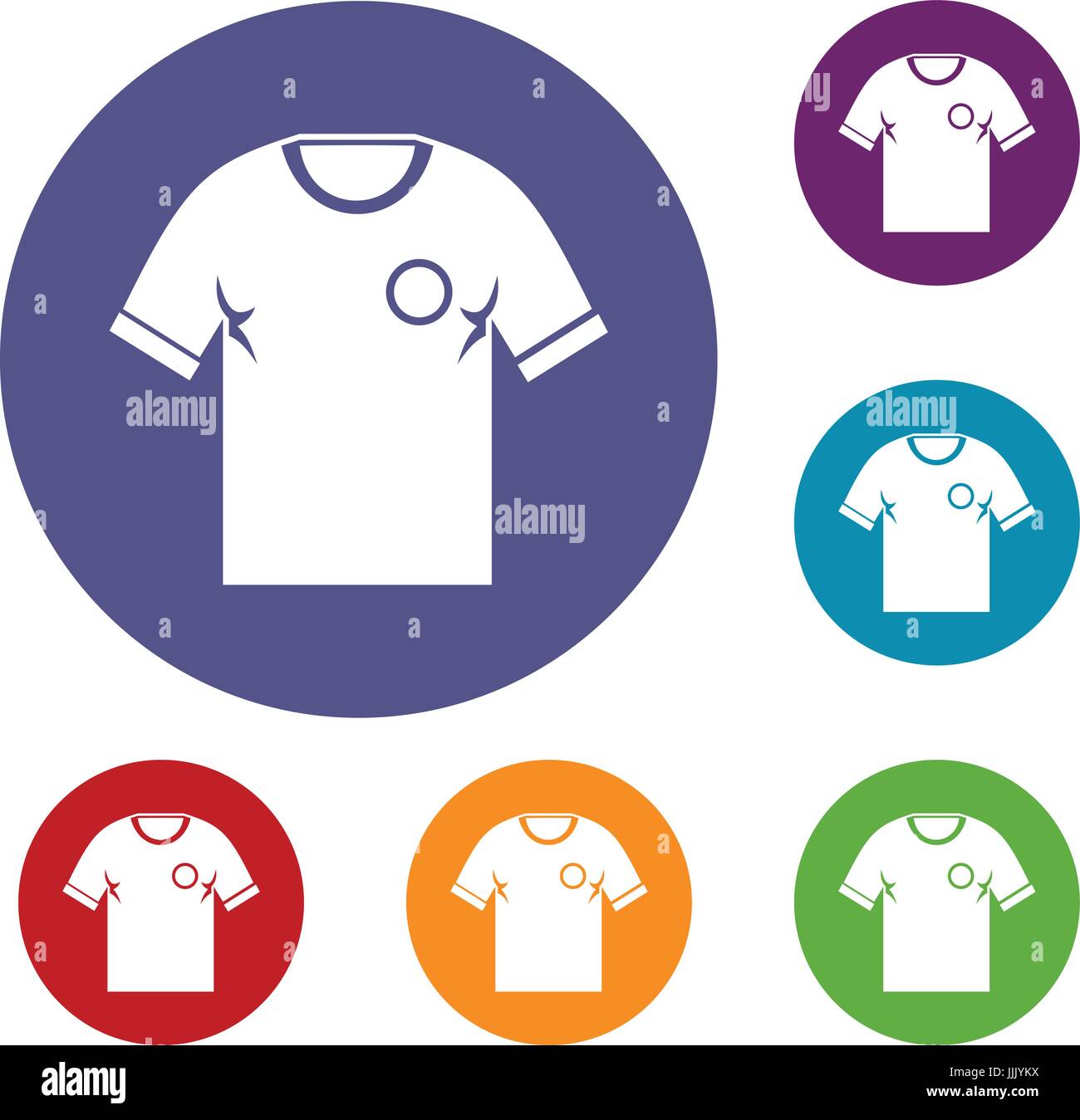 Soccer shirt icons set Stock Vector Image & Art - Alamy