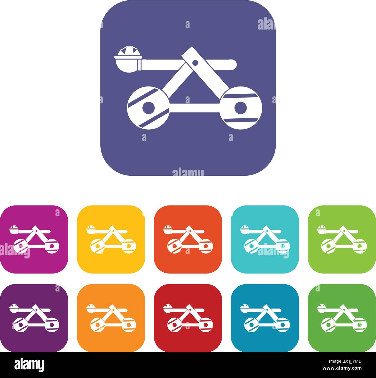 Ancient wooden catapult icons set Stock Vector Image & Art - Alamy