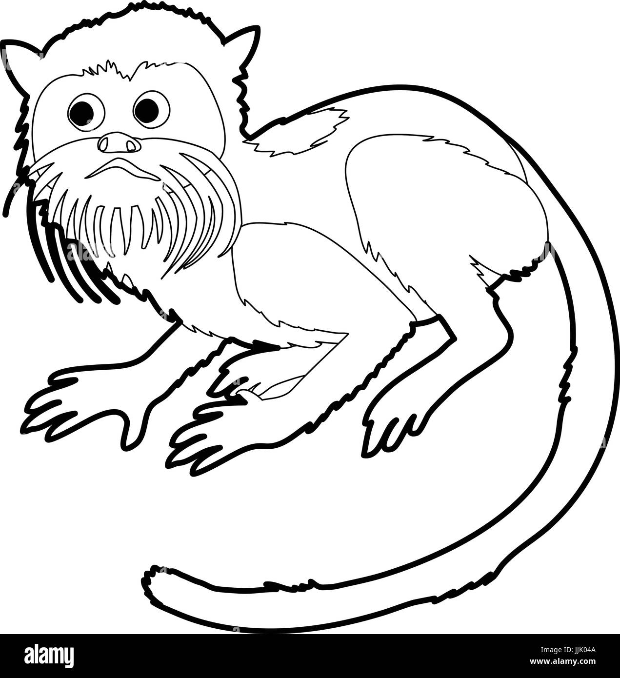 Imperial tamarin icon outline Stock Vector Image & Art - Alamy