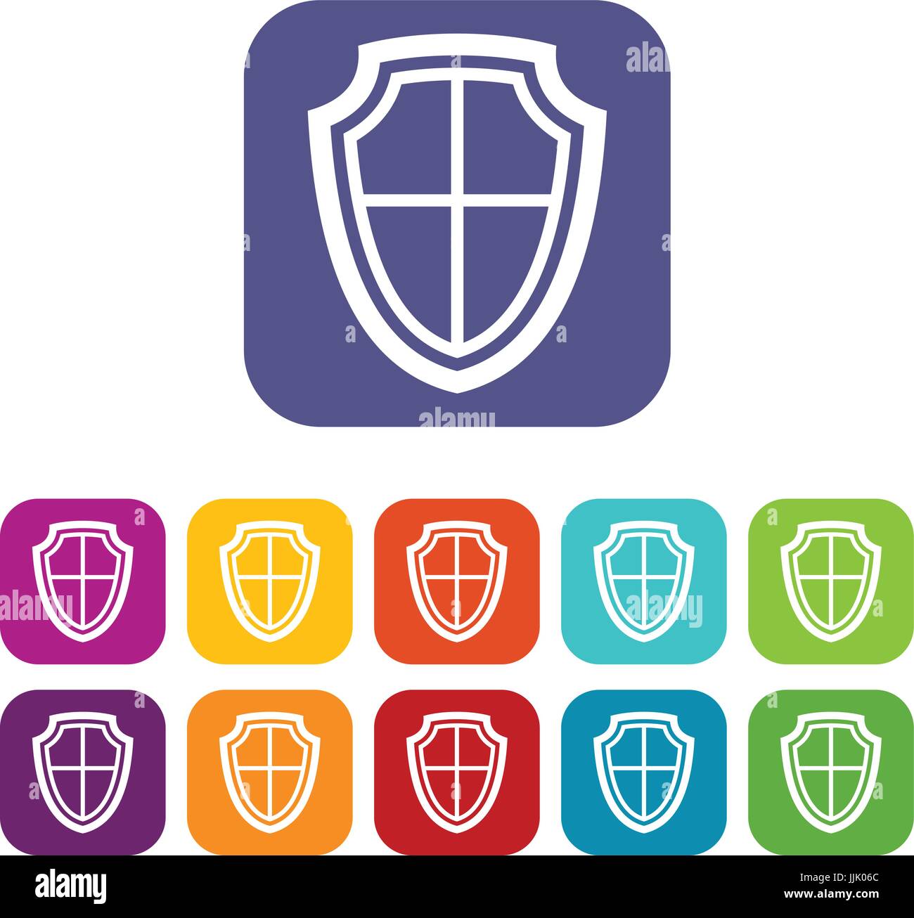 Shield icons set Stock Vector Image & Art - Alamy