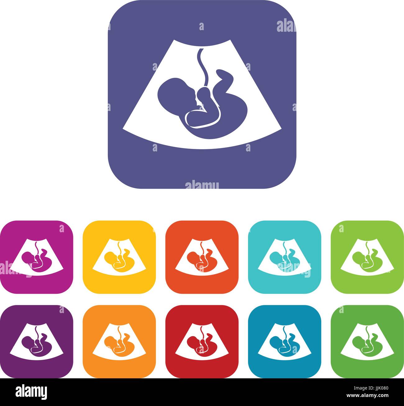 Ultrasound fetus icons set Stock Vector Image & Art - Alamy